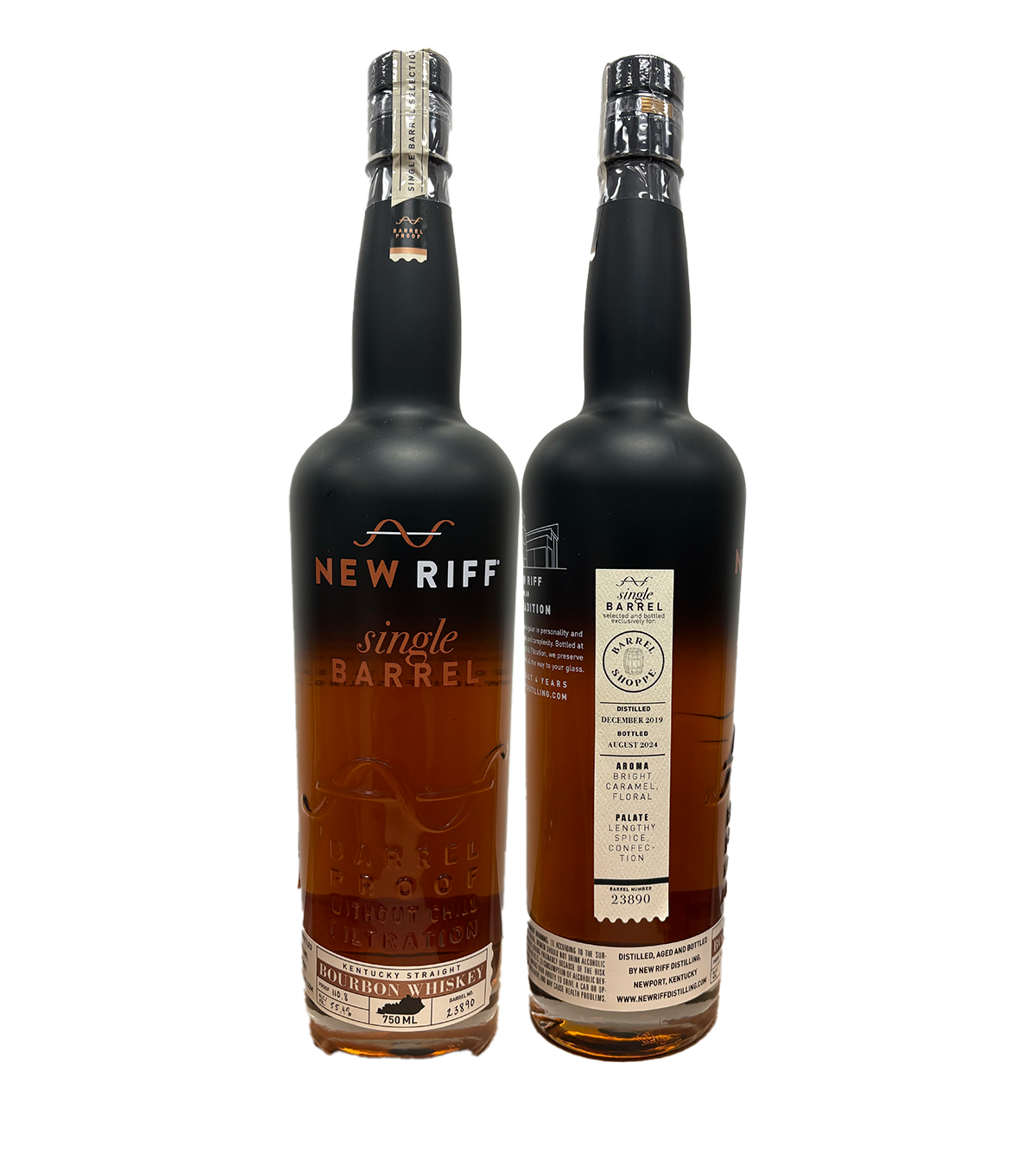 New Riff Single Barrel Bourbon Whiskey Shoppe Exclusive #23890 – Barrel ...